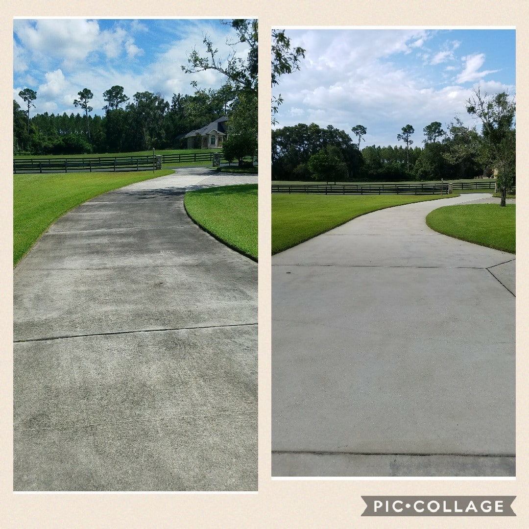 Concrete & Driveway Cleaning - Wilson Exterior Cleaning